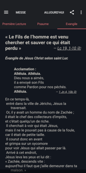 L’app du mois : AELF – Liège